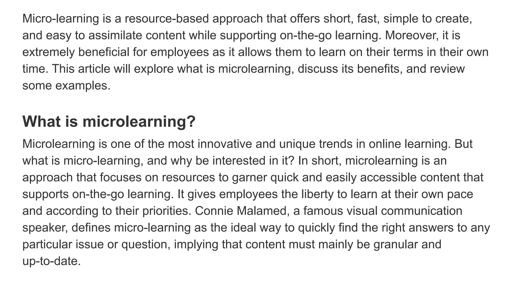 What Is Microlearning Pdf