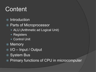 What is microprocessor | PPT