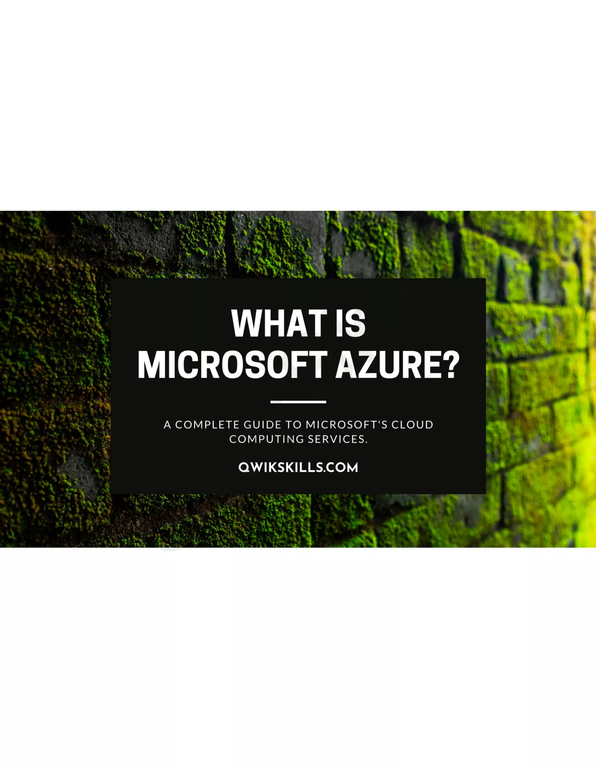 What is Microsoft Azure? | PDF