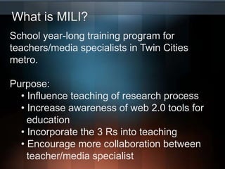 What is MILI? | PPTX