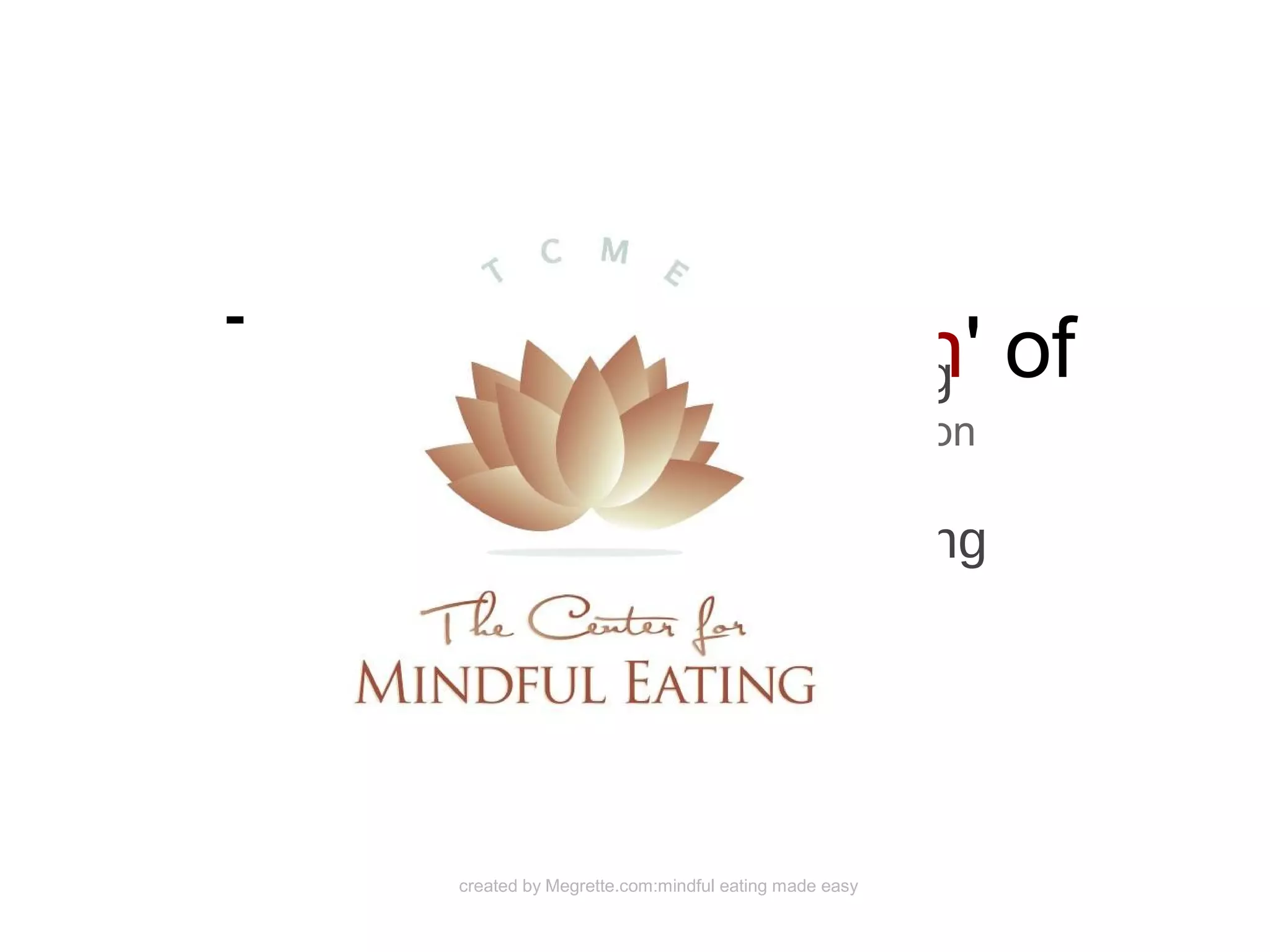 What is mindful eating? free powerpoint | PPT