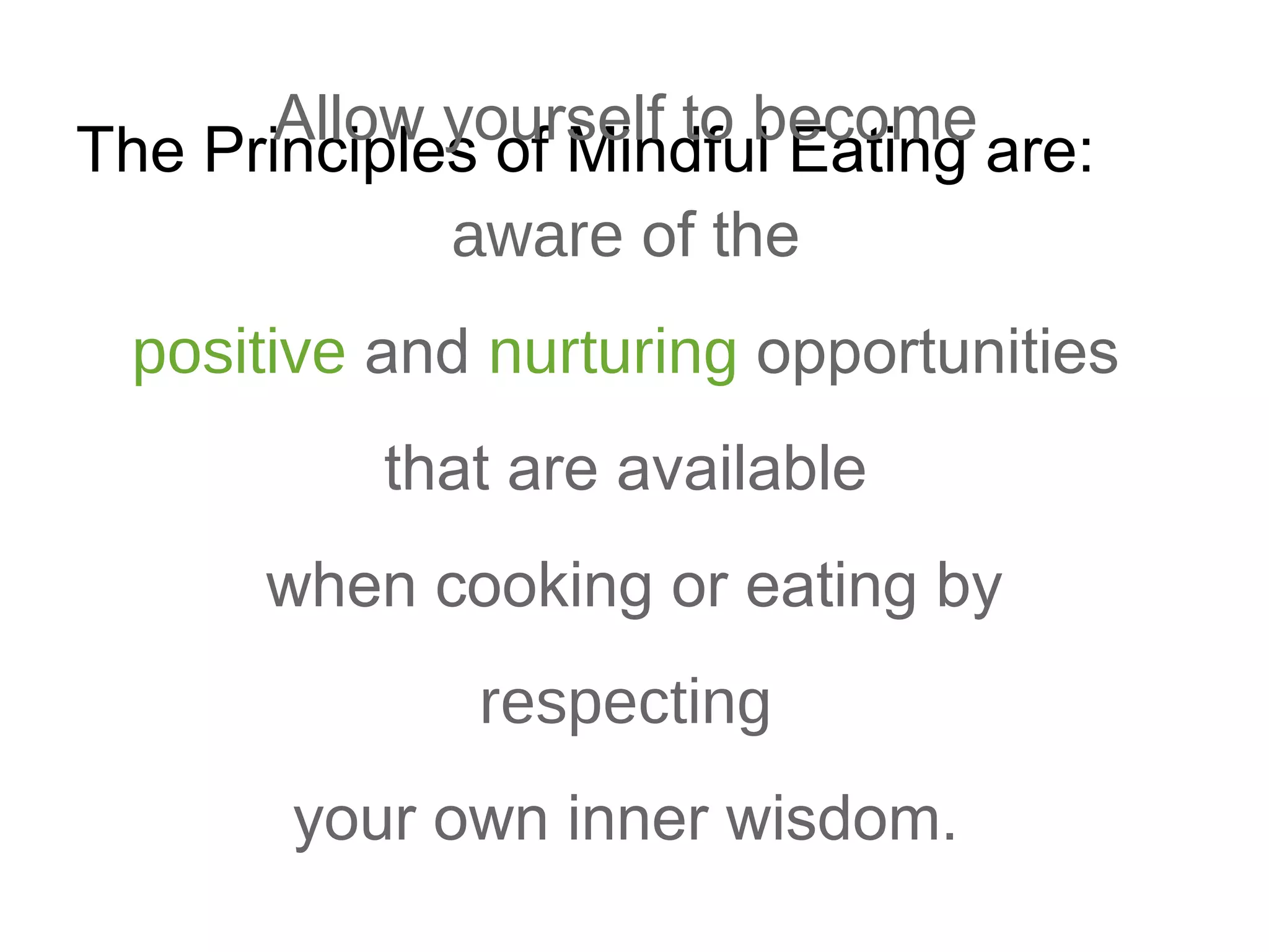 What is mindful eating? free powerpoint | PPT