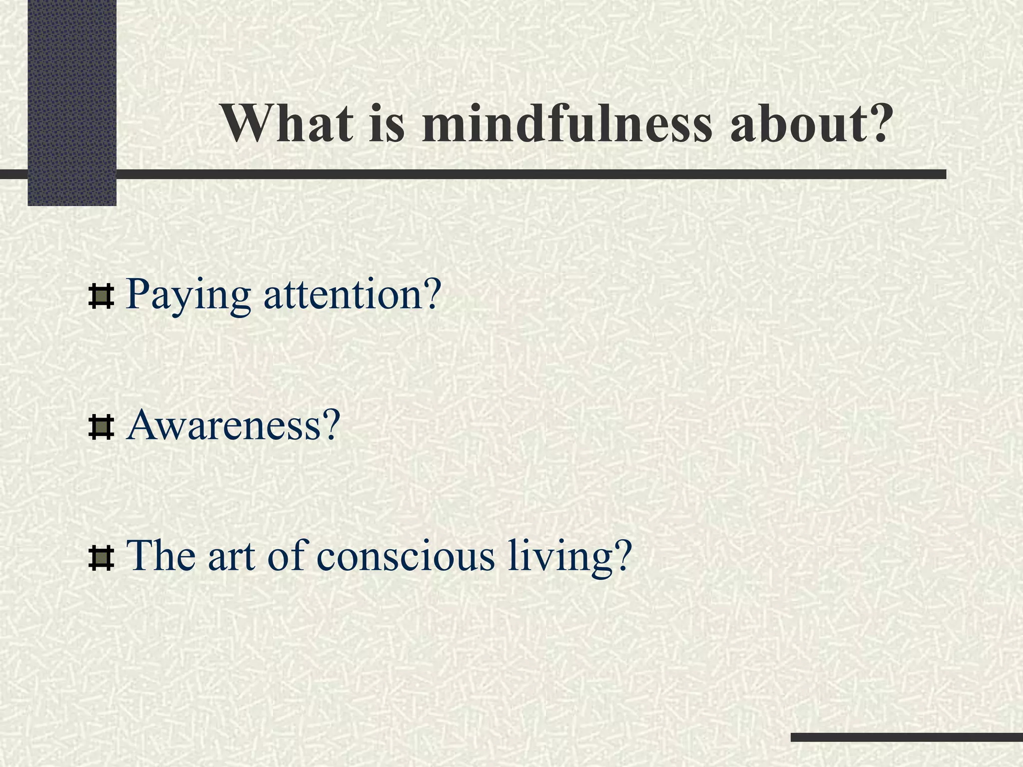 What is Mindfulness .ppt