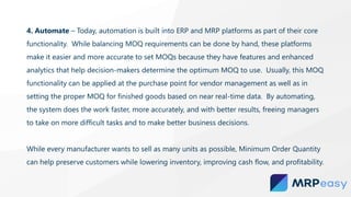 What is minimum order quantity (moq) | PDF