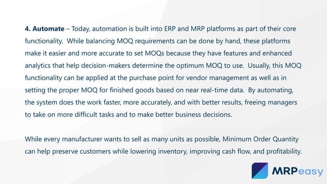 What is minimum order quantity (moq) | PDF | Manufacturing Industry | Industries