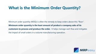 What is minimum order quantity (moq) | PDF