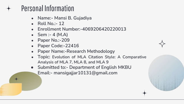 What is MLA Citation? And Difference Between MLA 7, MLA 8 and MLA 9 Citation .pptx | Books and ...