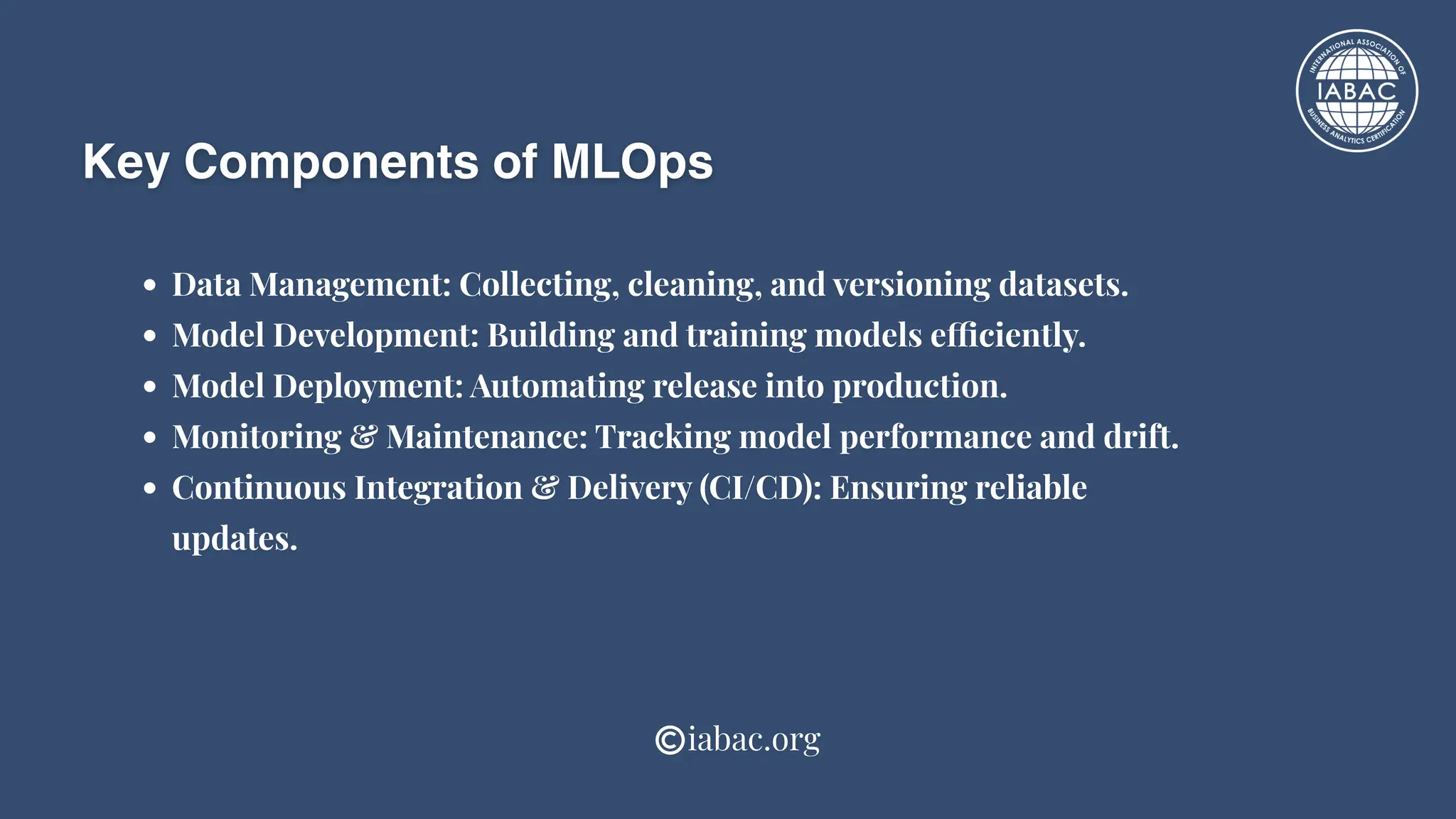 What Is MLOps and How Does It Work in AI Projects | IABAC | PDF