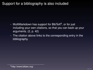 What is mmd - Multi Markdown ? | PPT