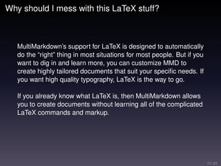 What is mmd - Multi Markdown ? | PPT