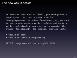 What is mmd - Multi Markdown ? | PPT