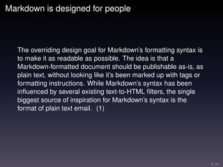 What is mmd - Multi Markdown ? | PPT