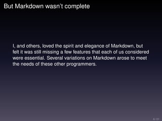 What is mmd - Multi Markdown ? | PPT