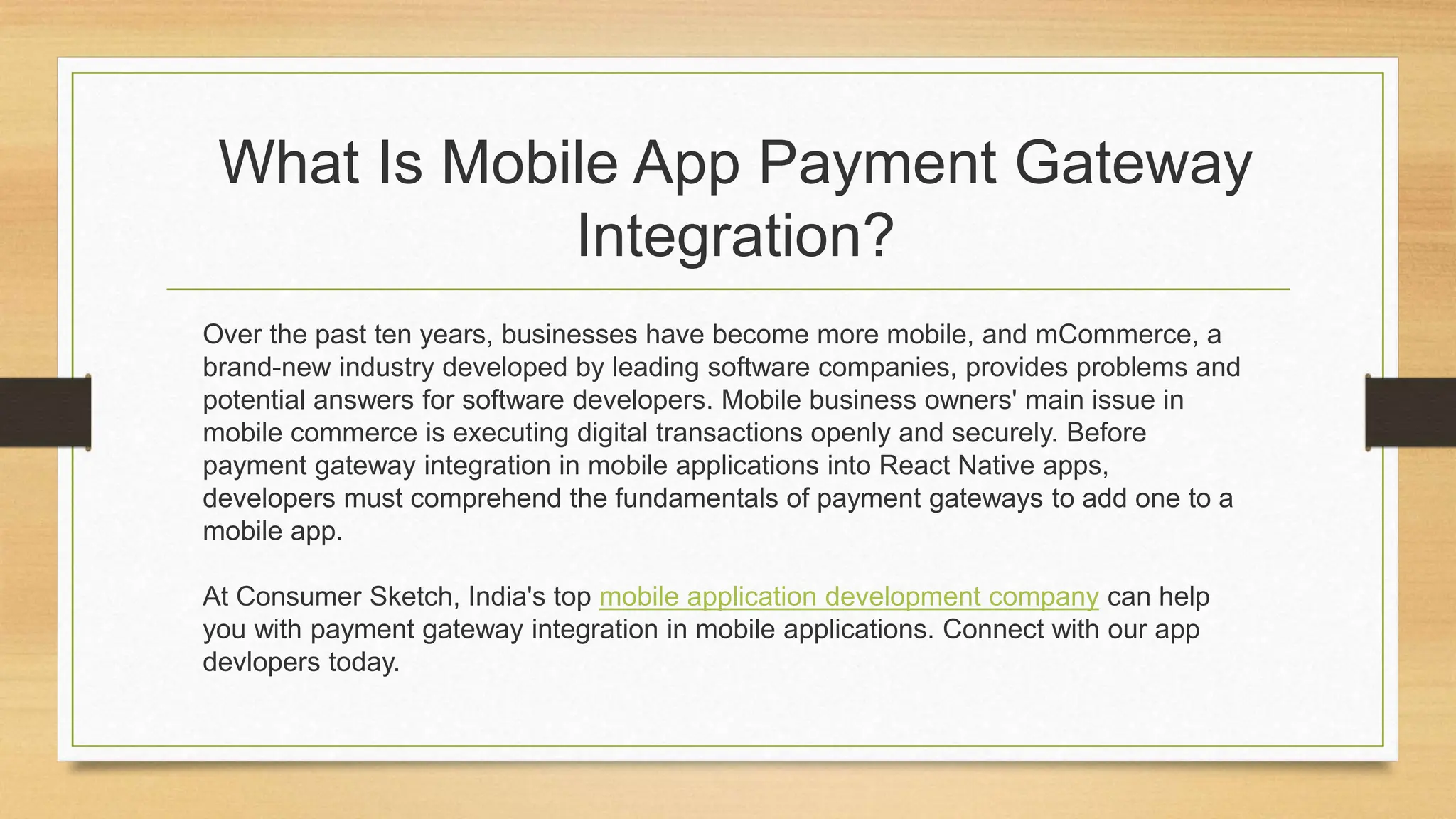 What Is Mobile App Payment Gateway Integration - consumer-sketch.pptx