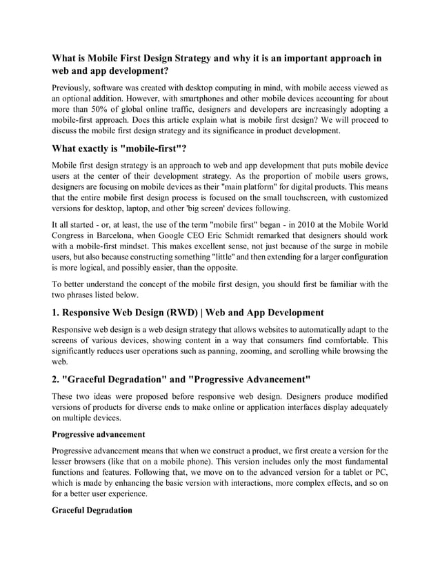 What is Mobile First Design Strategy.pdf
