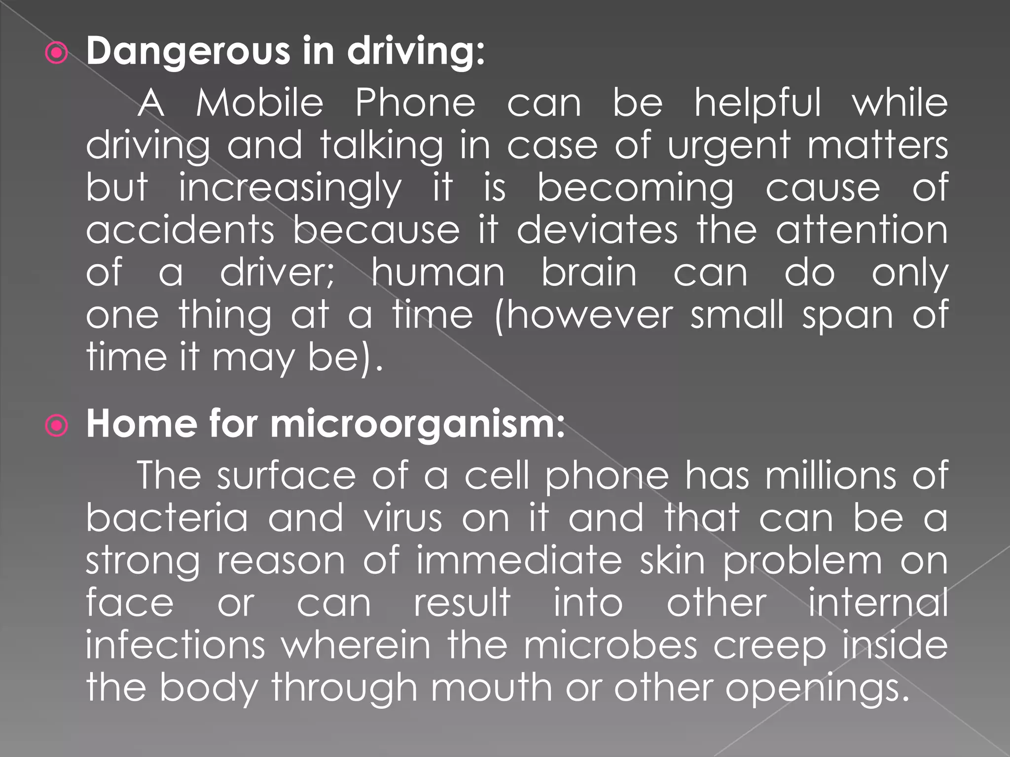Advantages and Disadvantages of Mobile phone | PPSX