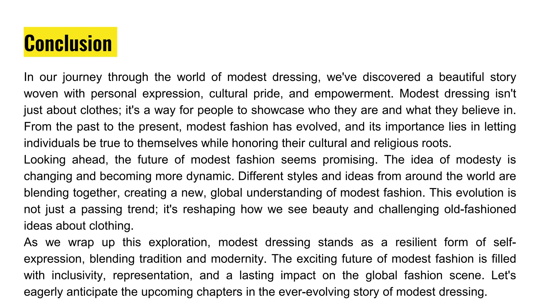 What is Modest Dressing | PPTX