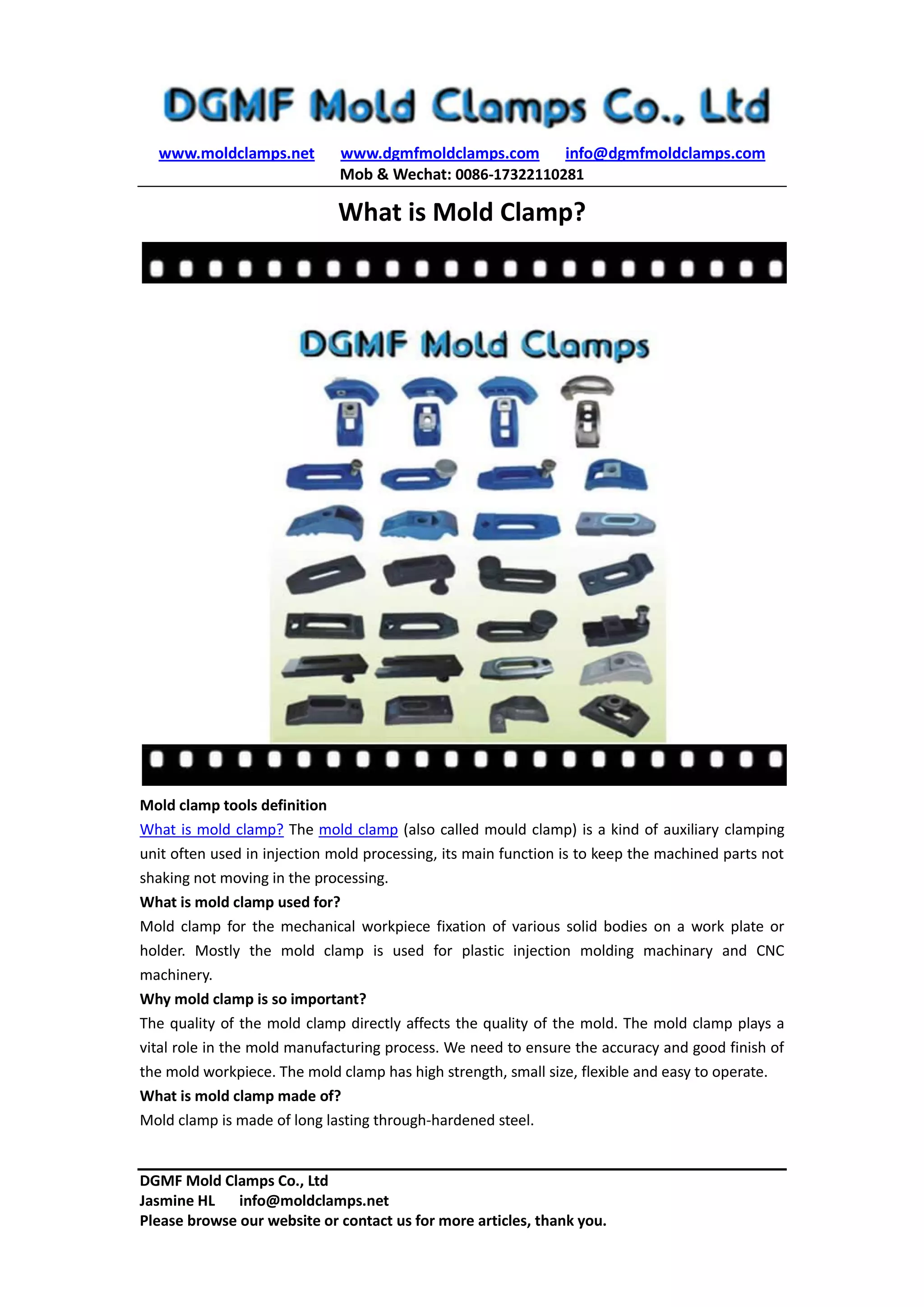What is mold clamp? | PDF