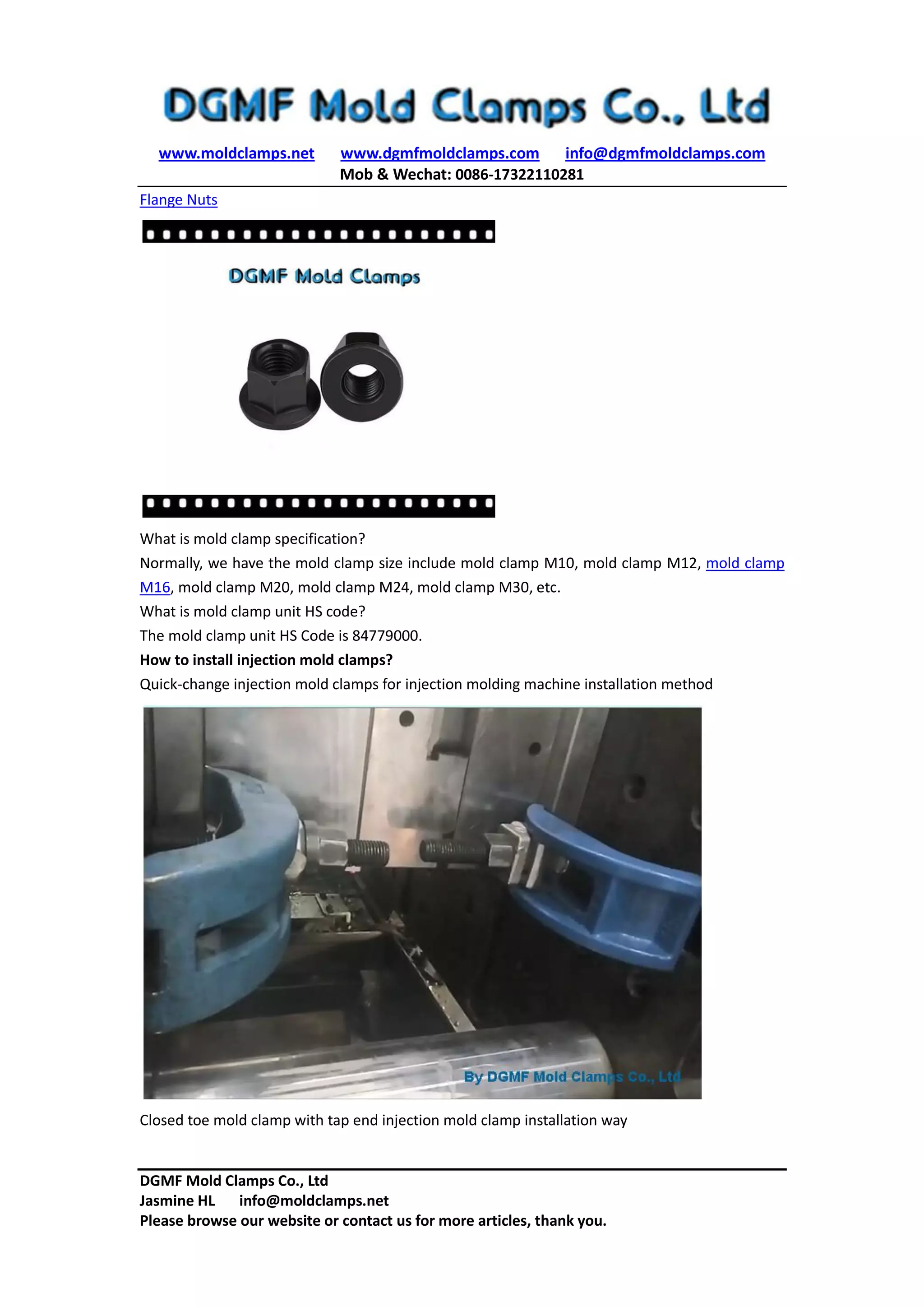What is mold clamp? | PDF