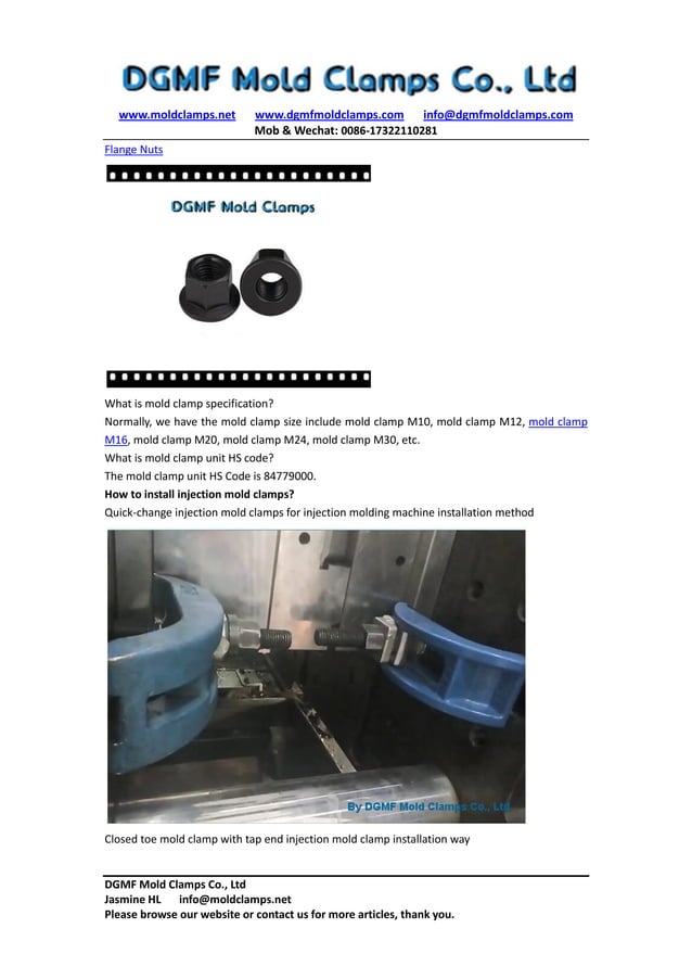 What is mold clamp? | PDF