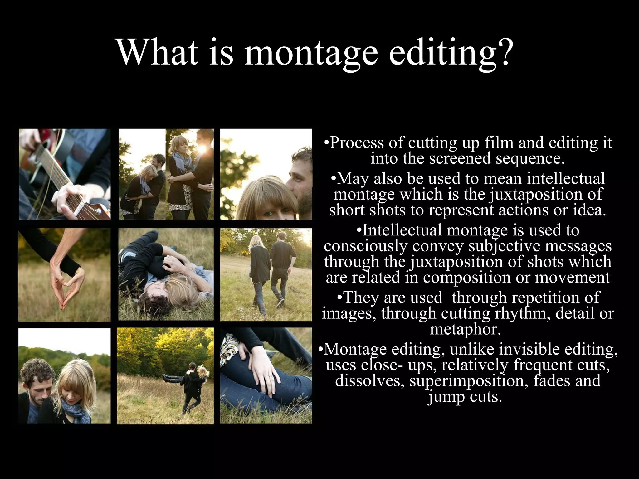 What Is Montage Editing | PPT