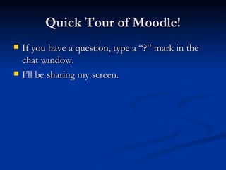 An Introduction: What is Moodle? | PPT