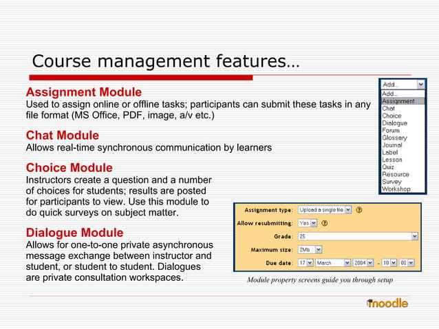 Moodle Features | PPT