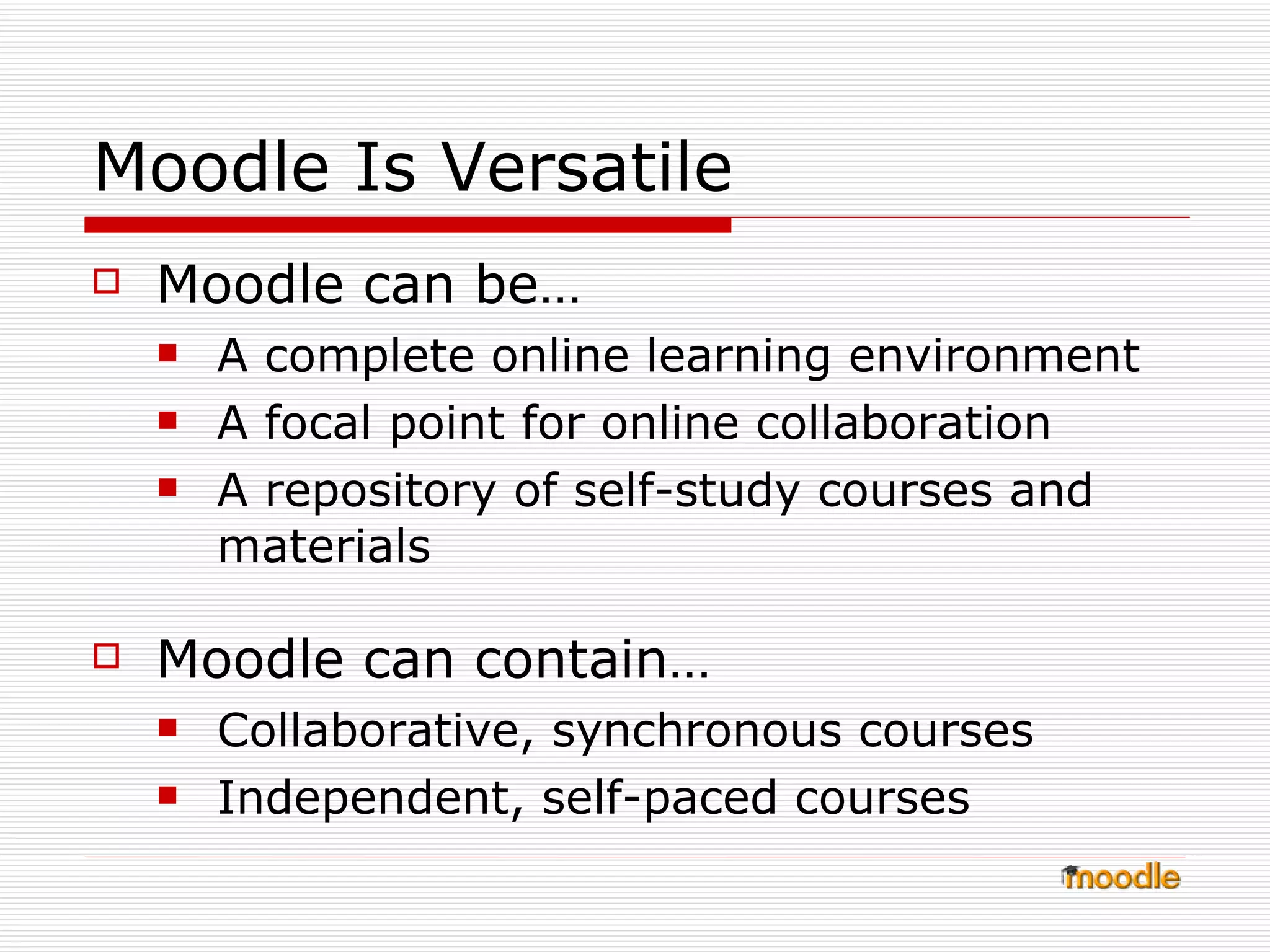 What is moodle ppt | PPT