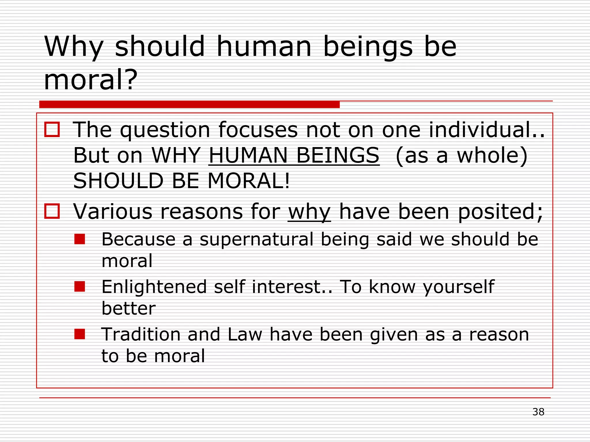 What Is Morality | PPTX