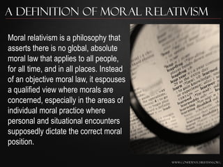 Moral Relativism Examples