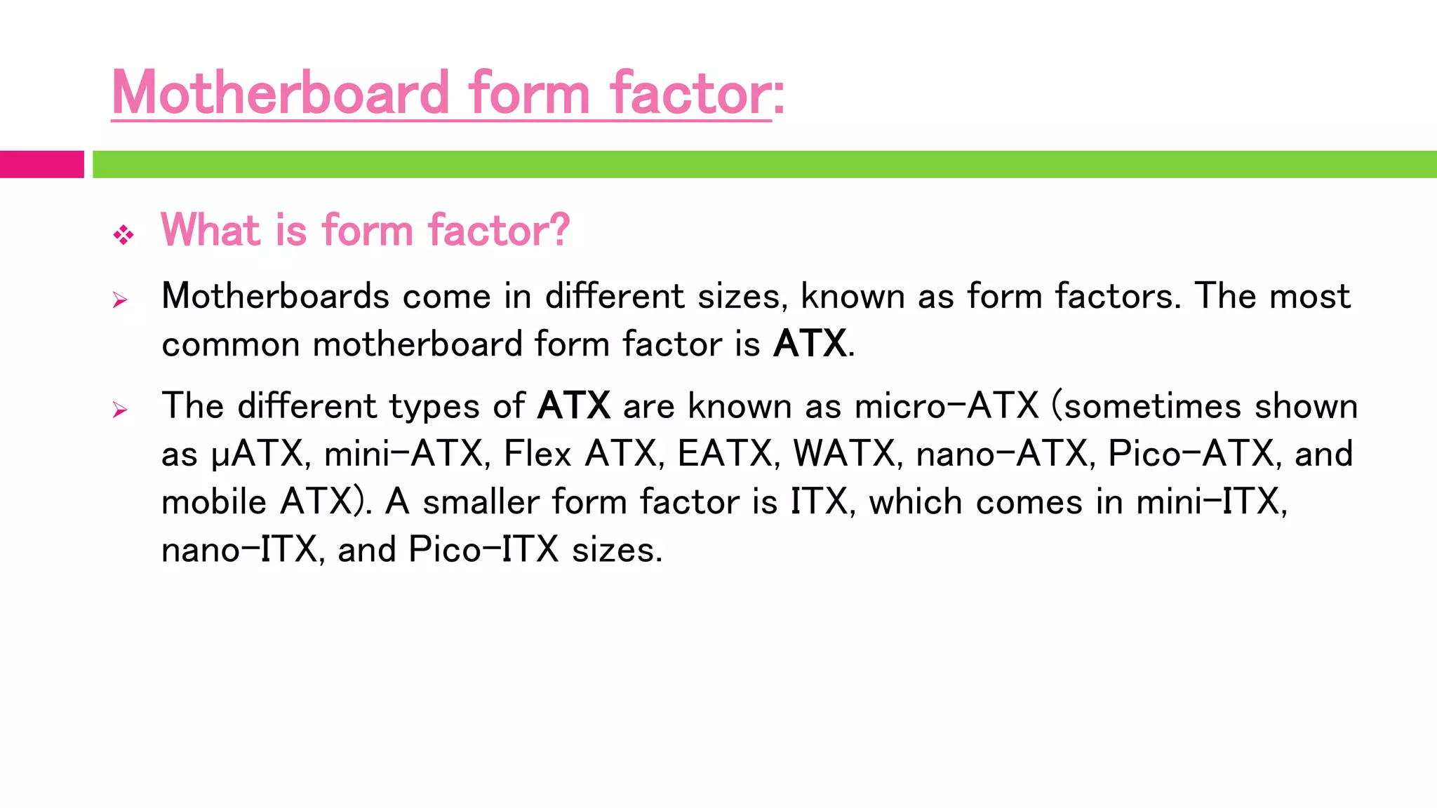 What is a motherboard? | PPTX