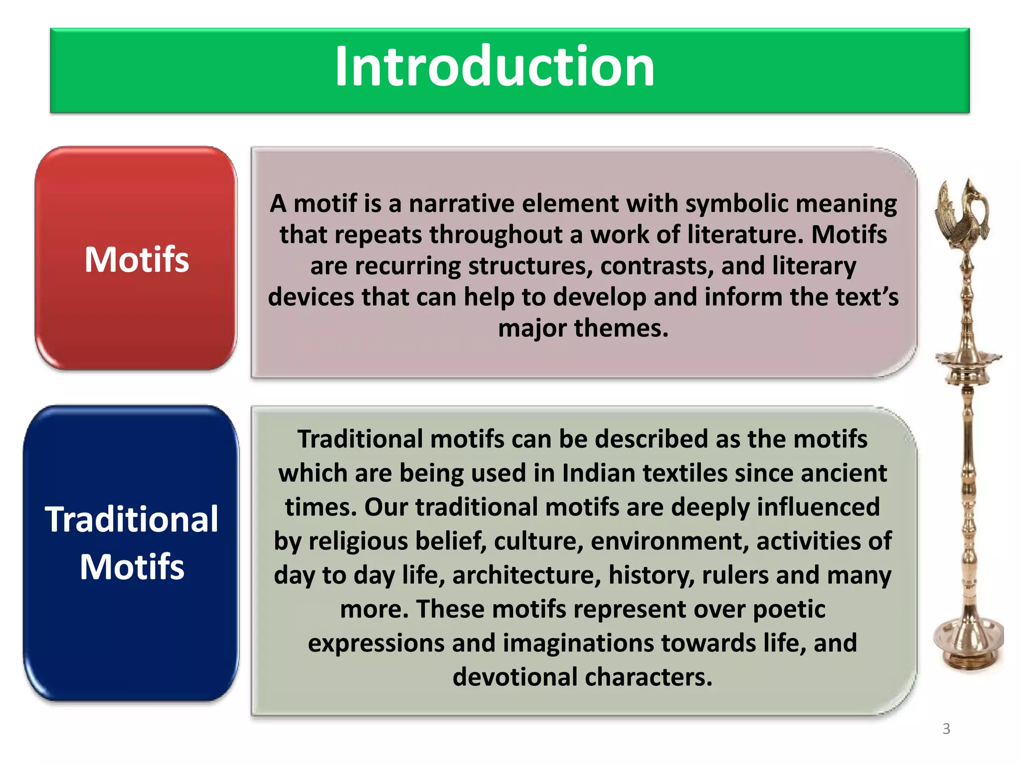 Presentation on Motif (Annapakshi) | PDF