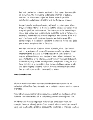 motivation in workplace | DOC