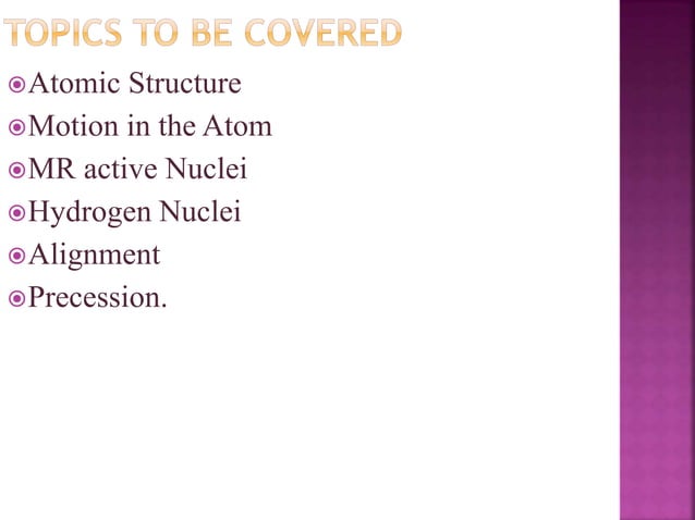 Basics of MRI | PPTX