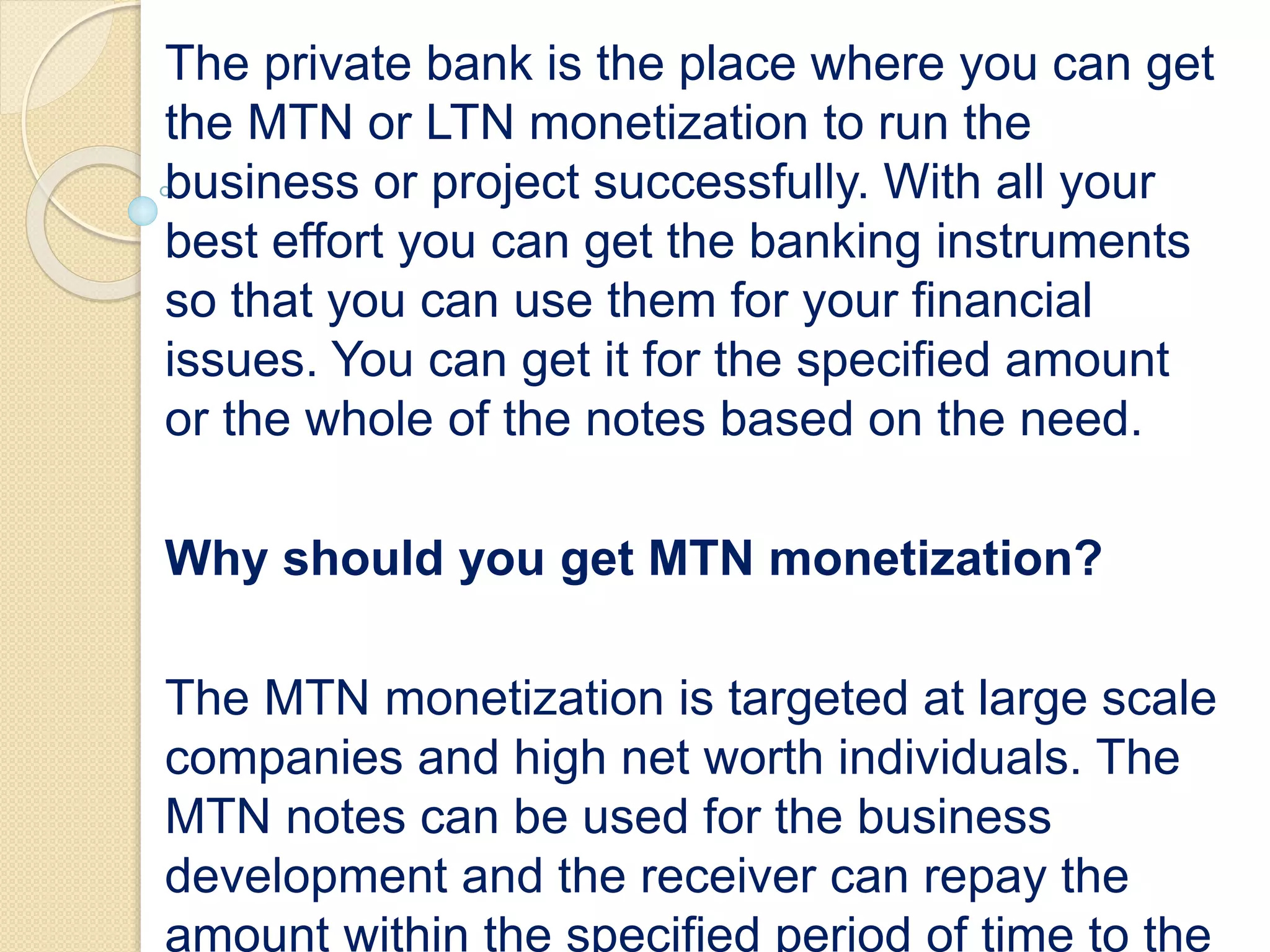 What Is MTN Monetization And How It Works? | PPTX