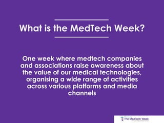 What is MedTech Week 2017 | PDF