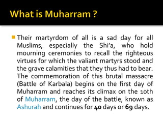 What is muharram | PPS