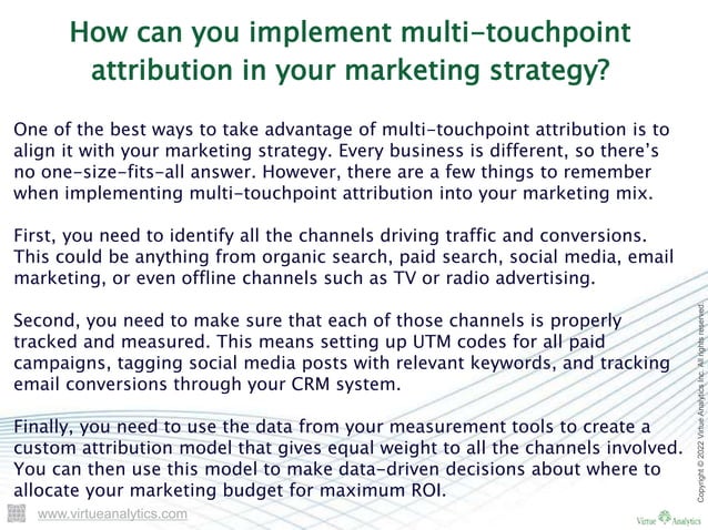 What is multi-touchpoint attribution.pptx | Marketing and Advertising ...