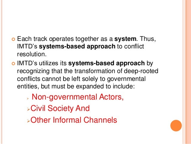 What is multi track diplomacy