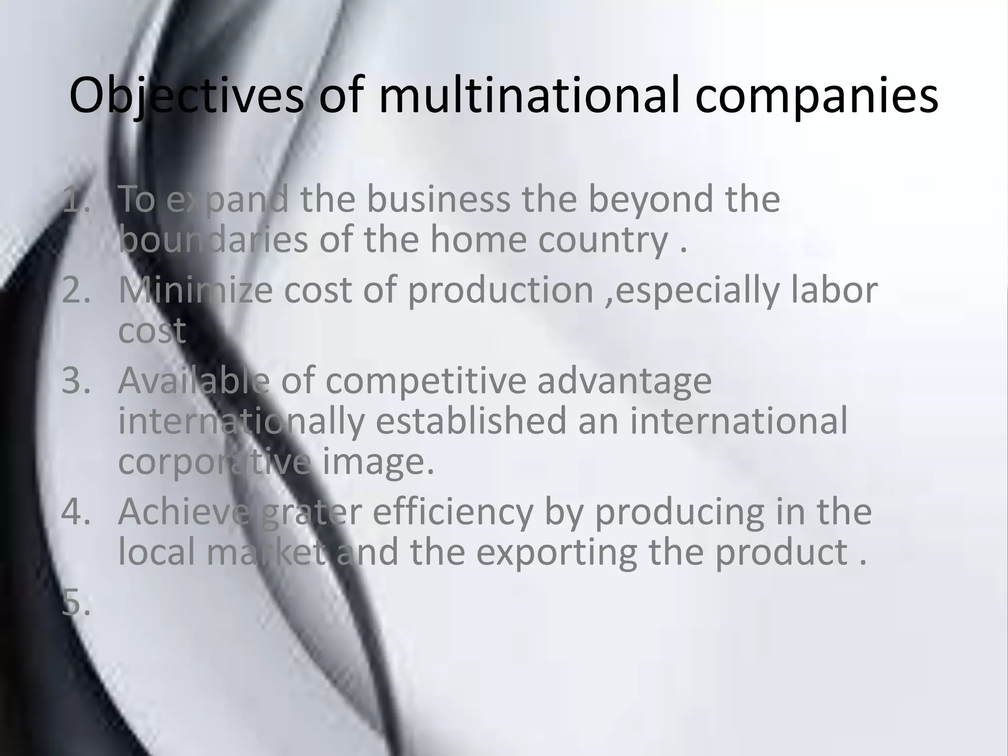 What is multinational company | PPT