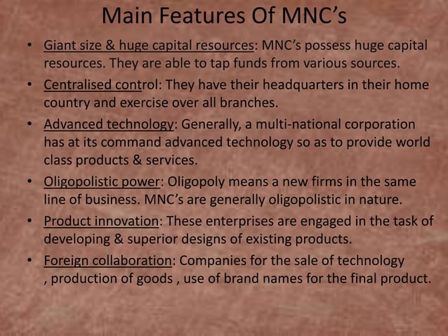 What is multinational company | PPT