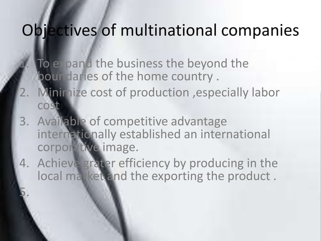 What is multinational company | PPT