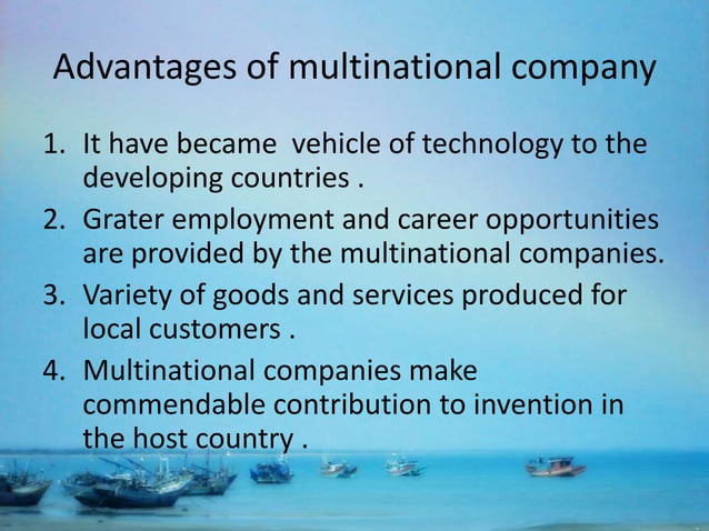 What is multinational company | PPT