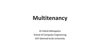 Multitenancy in cloud computing architecture | PDF