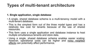 Multitenancy in cloud computing architecture | PDF