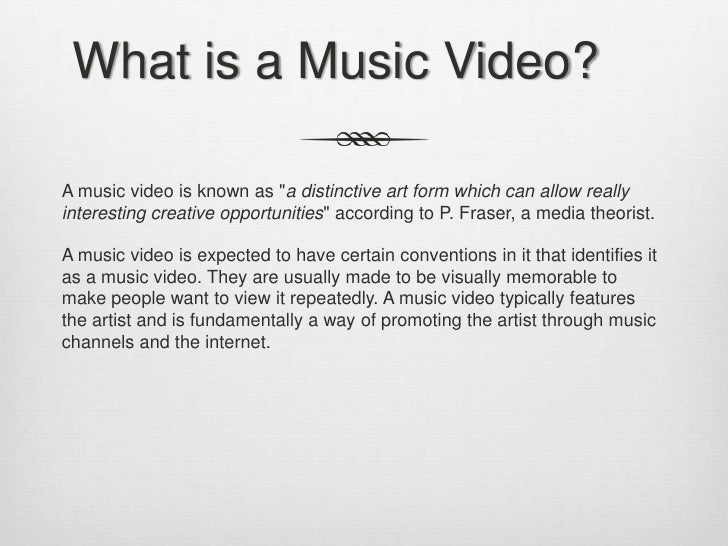 What is music video