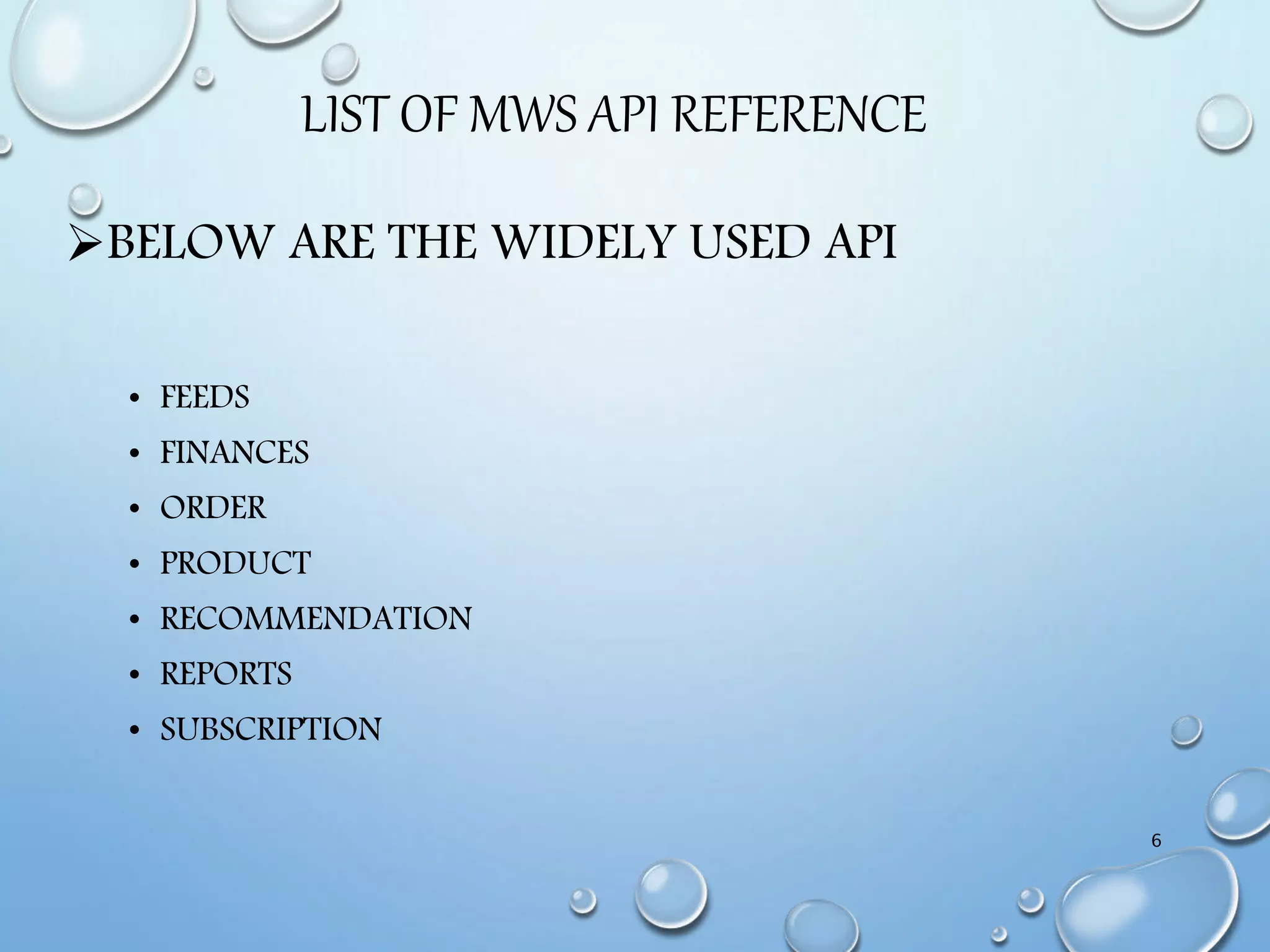 What is MWS API and Basic requirement for It | PPT