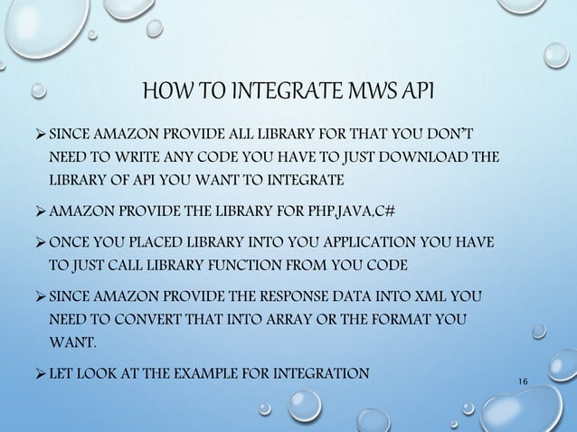 What is MWS API and Basic requirement for It | PPT