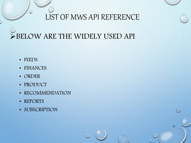 What is MWS API and Basic requirement for It | PPT