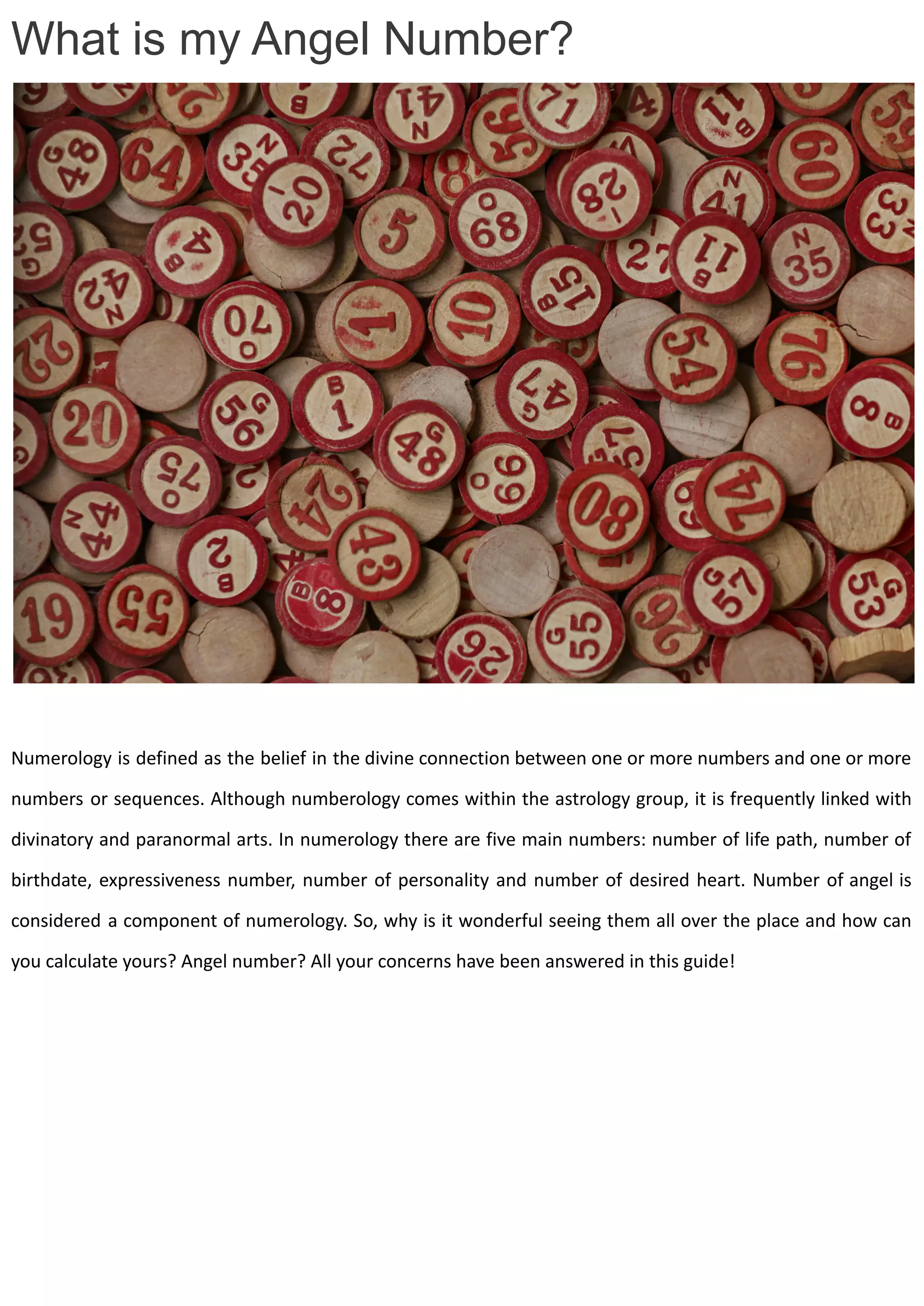 What is my angel number? | PDF